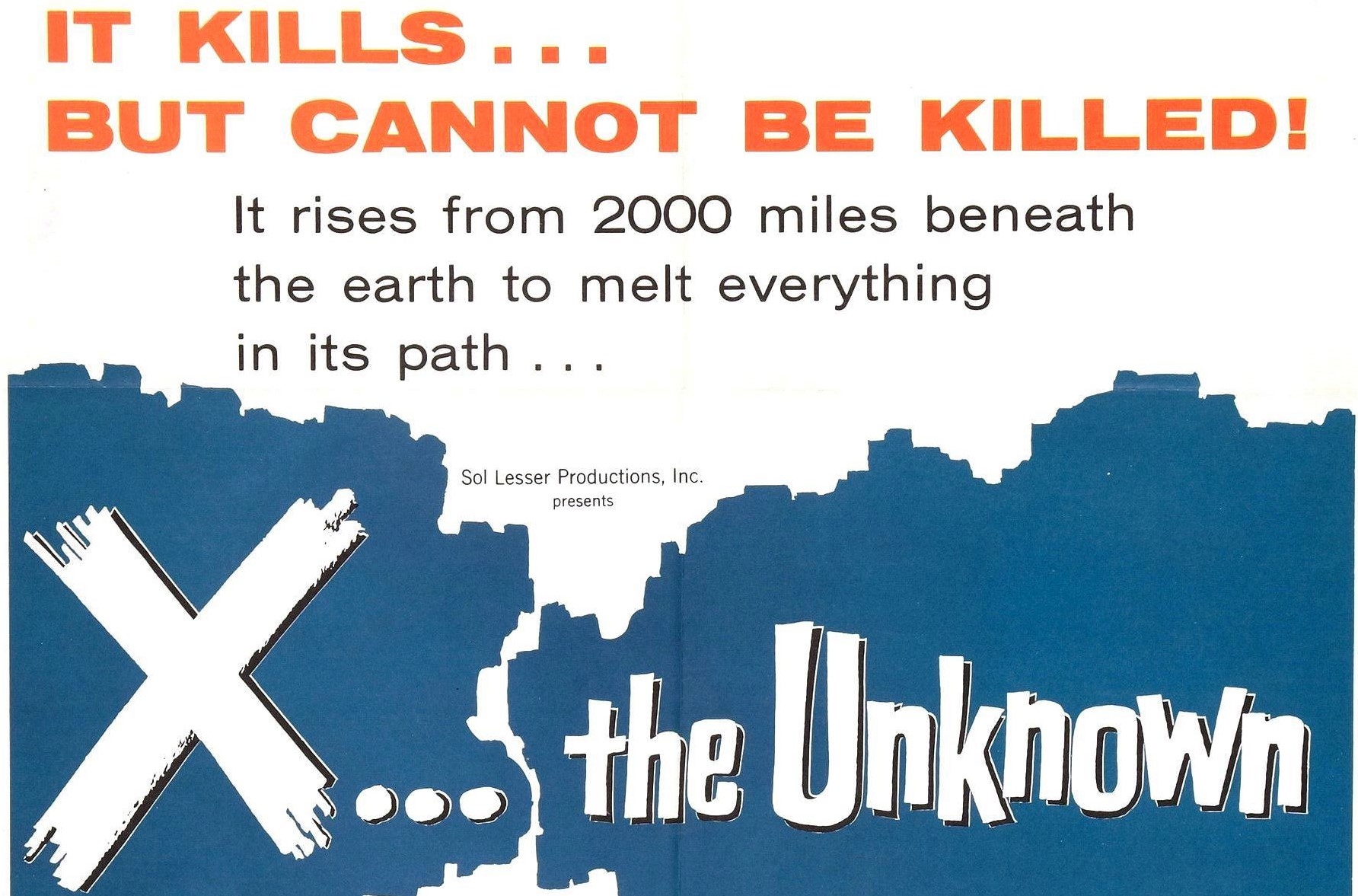 X, The Unknown (1956) – Mike's Take On the Movies
